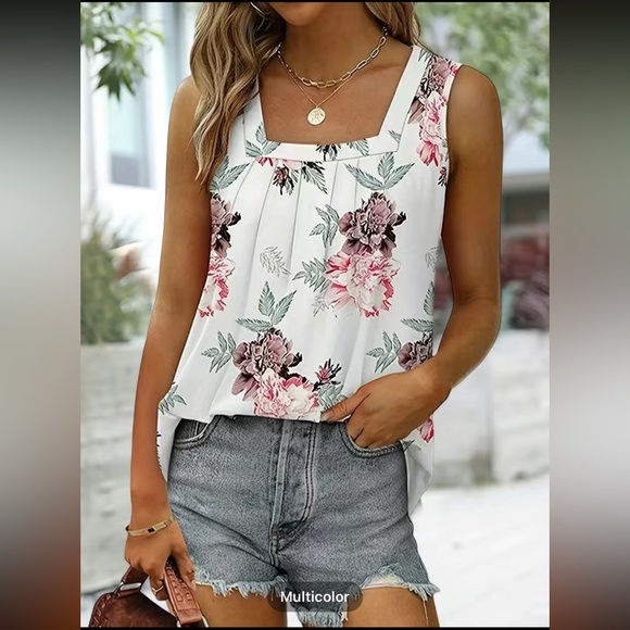 Tops | Cute Floral Top Sizes 2x And 3 X | Poshmark